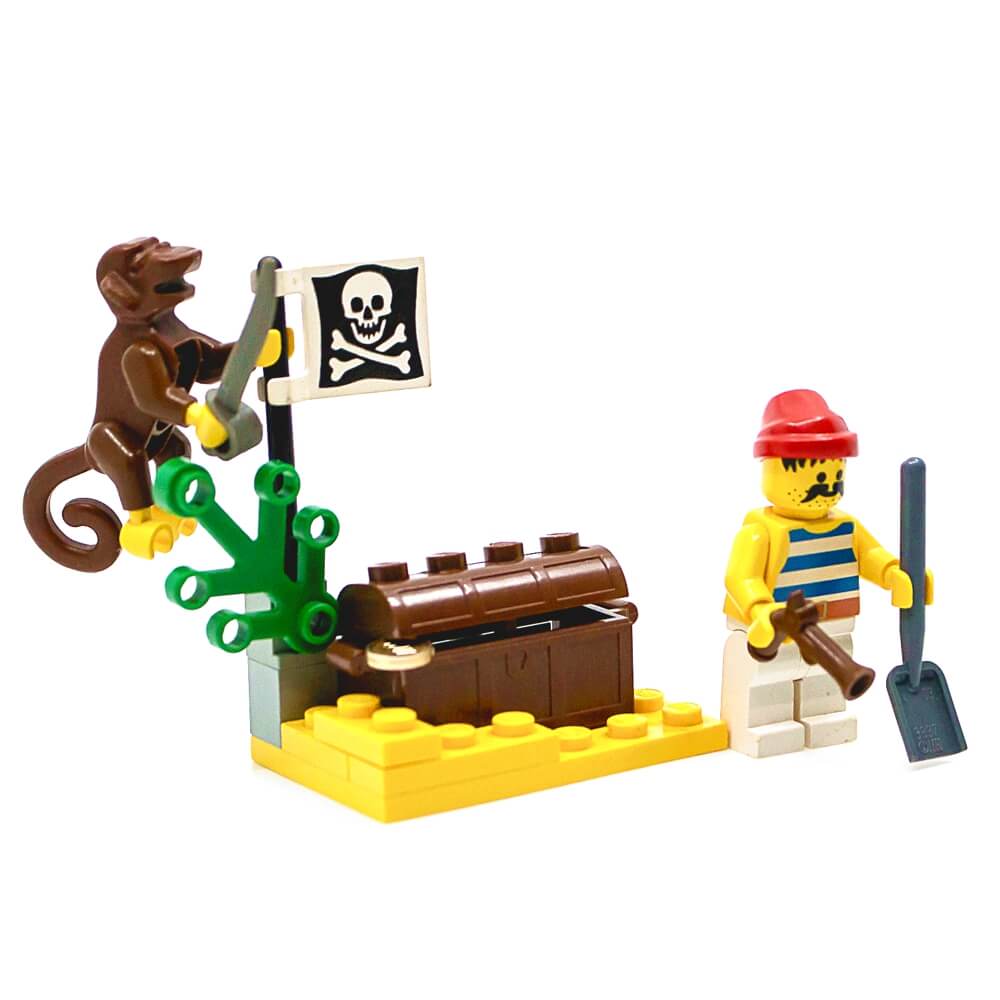 Lego Pirates - Buried Treasure - Pirat mit Schatztruhe (6235) - Brick ...