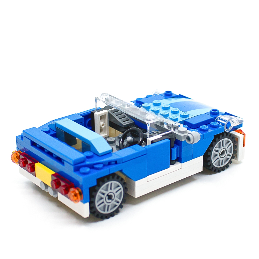 Lego Creator - Blue Roadster - Blaues Cabrio (6913) - Brick-Recycling
