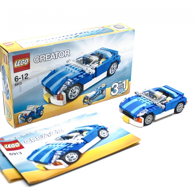 Lego Creator - Blue Roadster - Blaues Cabrio (6913) - Brick-Recycling