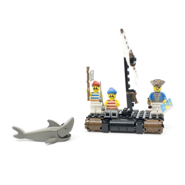 Lego Pirates - Castaways Raft - Piratenspähtrupp (6257) - Brick-Recycling