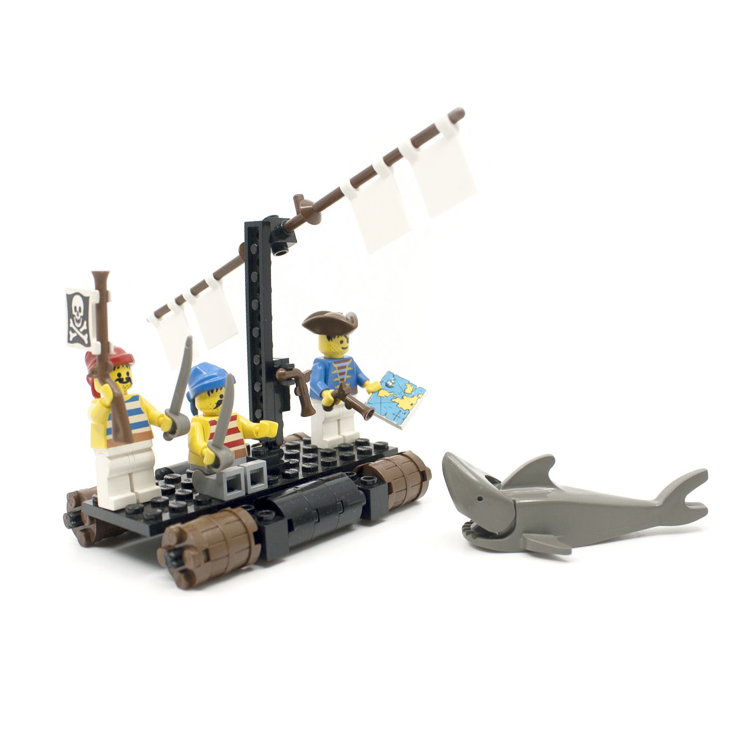 Lego Pirates - Castaways Raft - Piratenspähtrupp (6257) - Brick-Recycling