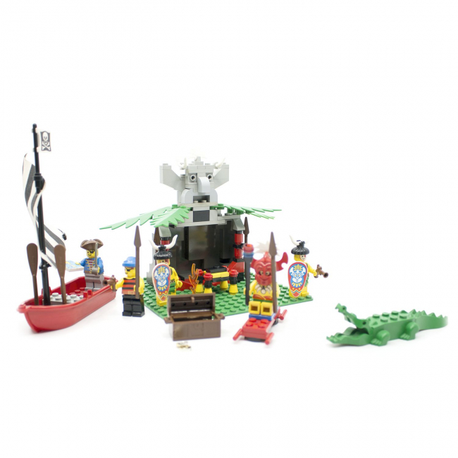 Lego Pirates - King Kahukas Throne - Voodoohütte (6262) - Brick-Recycling